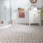 Patterns Pink Square 223x223mm - Patterned Tile - Stoketiles