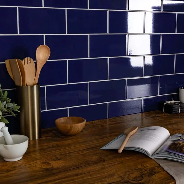 Liso Azul Gloss 200 x 100mm - Stoketiles
