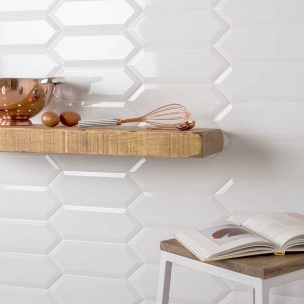 Pickett® Bevelled Snow 300x100mm - Stoketiles